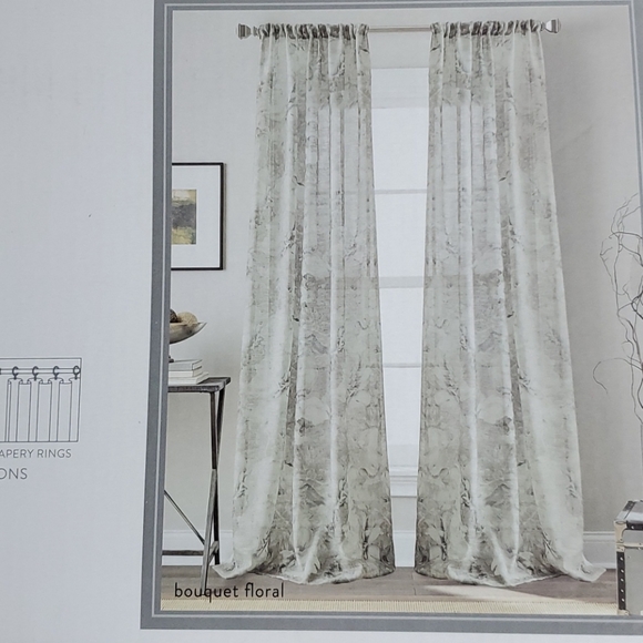 peri home | Accents | Peri Home Two Rod Pocket Panels Floral New | Poshmark